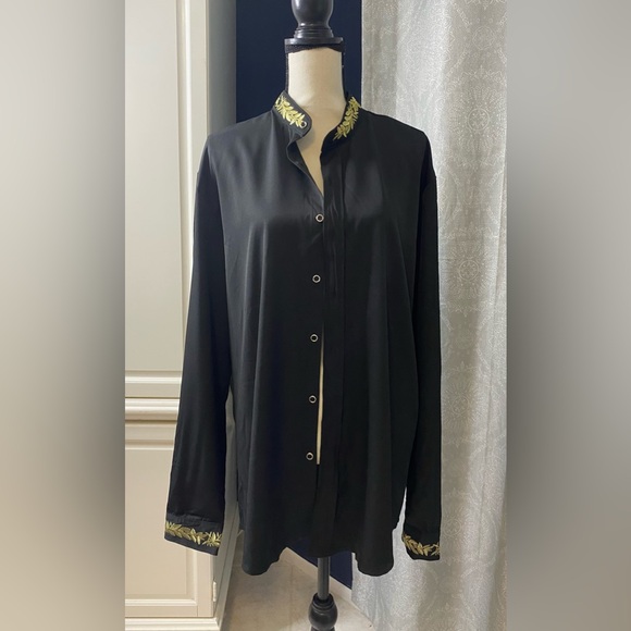 Zeroyaa | Shirts | Nwt Mens Zeroyaa Xl Button Down Dresss Shirt Black ...